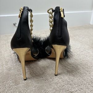 EGO | Shoes | Nwob Ego Black Stiletto Heel With Feather Detailing And ...